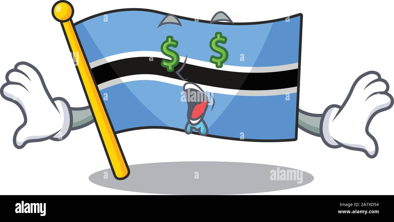 money eye flag botswana cartoon in a character Stock Vector Image & Art ...