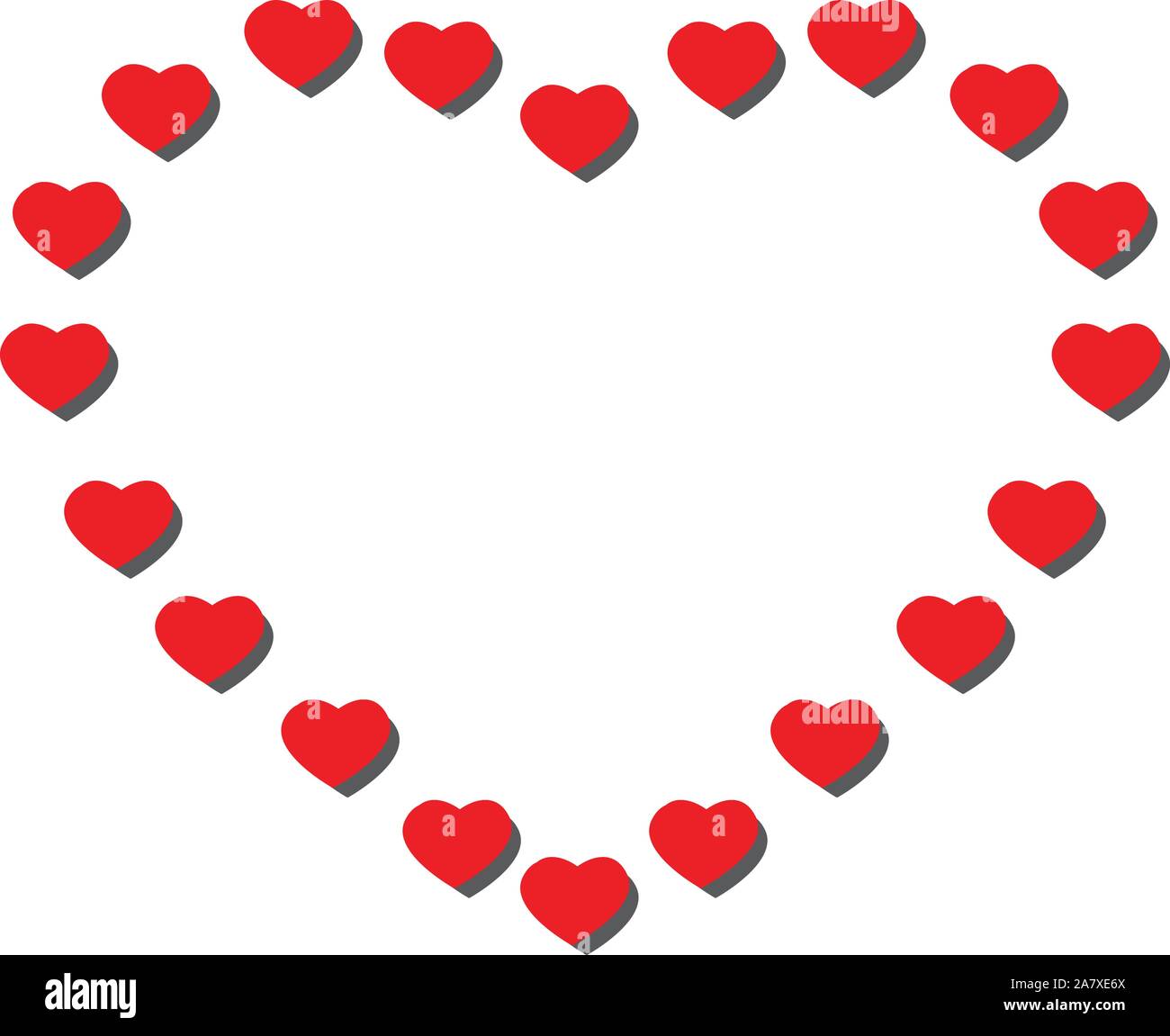 heart icon on white background. flat style. Valentine heart icon for ...