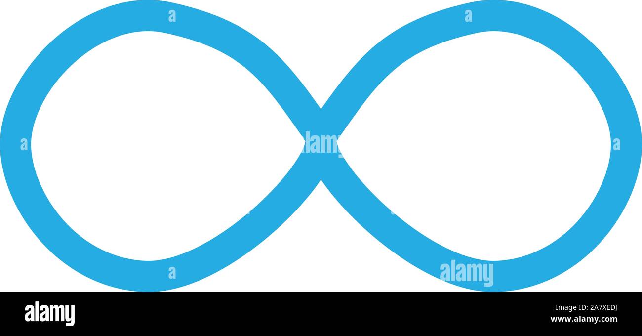 Infinity symbol Isolated on White Background. Limitless sign Stock ...