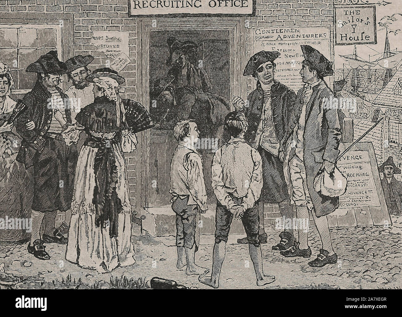 During American Revolutionary War Vintage Illustration Drawing Sketch ...