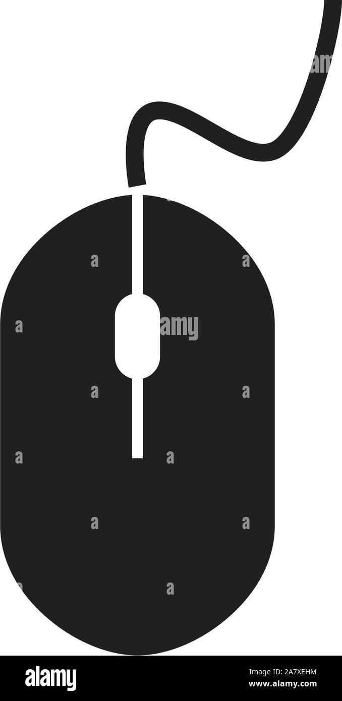 mouse icon on white background. flat style. mouse icon for your web ...