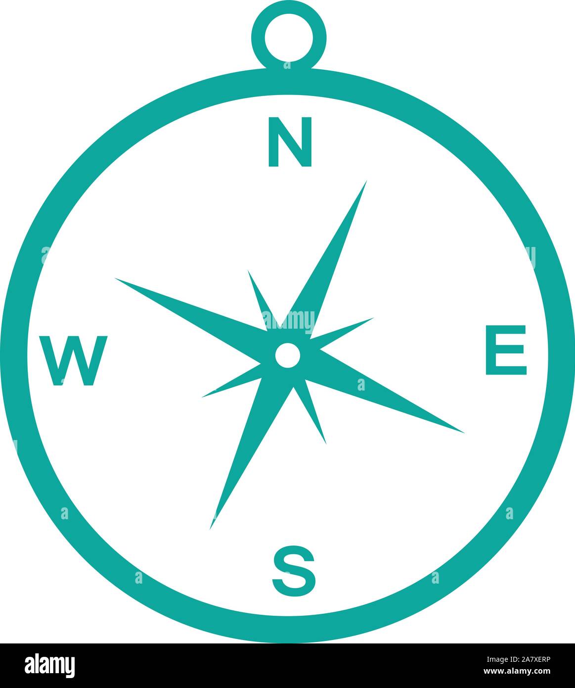 compass icon on white background. flat style. compass icon for your web ...