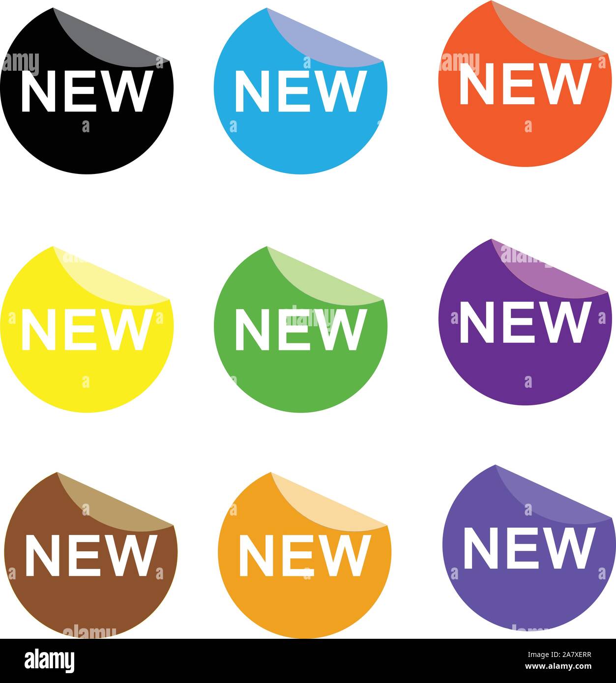 new sticker icon on white background. new sticker sign. flat design ...