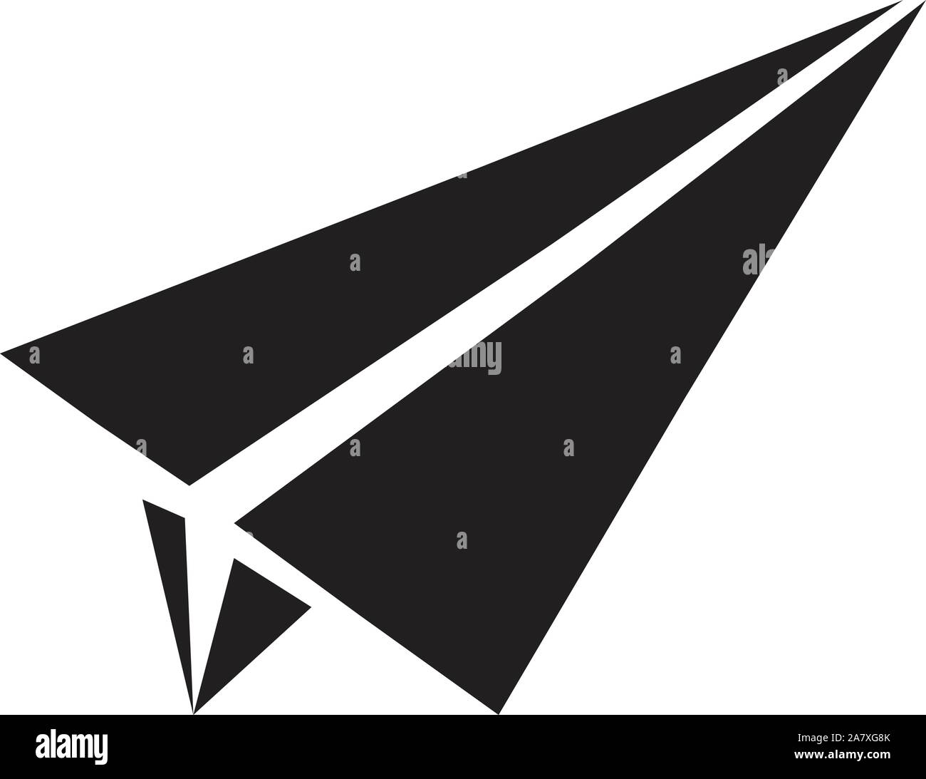 paper airplane icon on white background. flat style. paper airplane ...