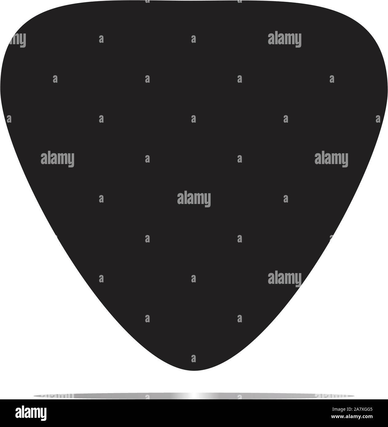 Guitar Pick Actual Size Template