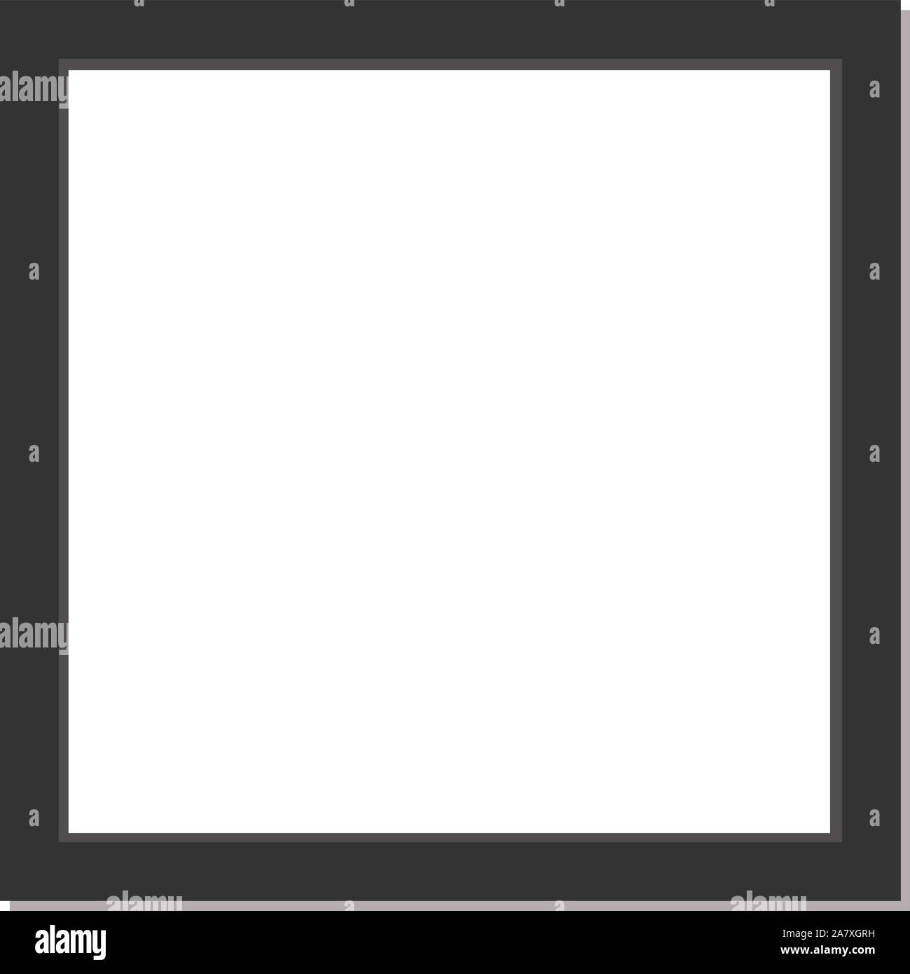 black square picture frame for photographs. photo frame icon for your ...