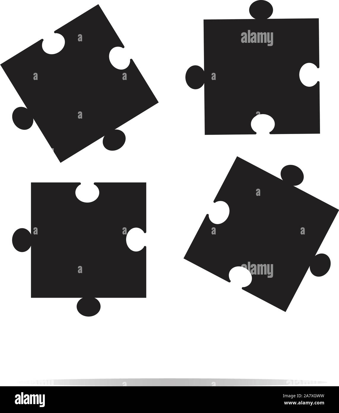 puzzles piece icon on white background. puzzles piece sign. flat design ...