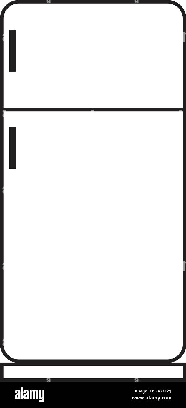 refrigerator icon on white background. flat style. refrigerator icon ...