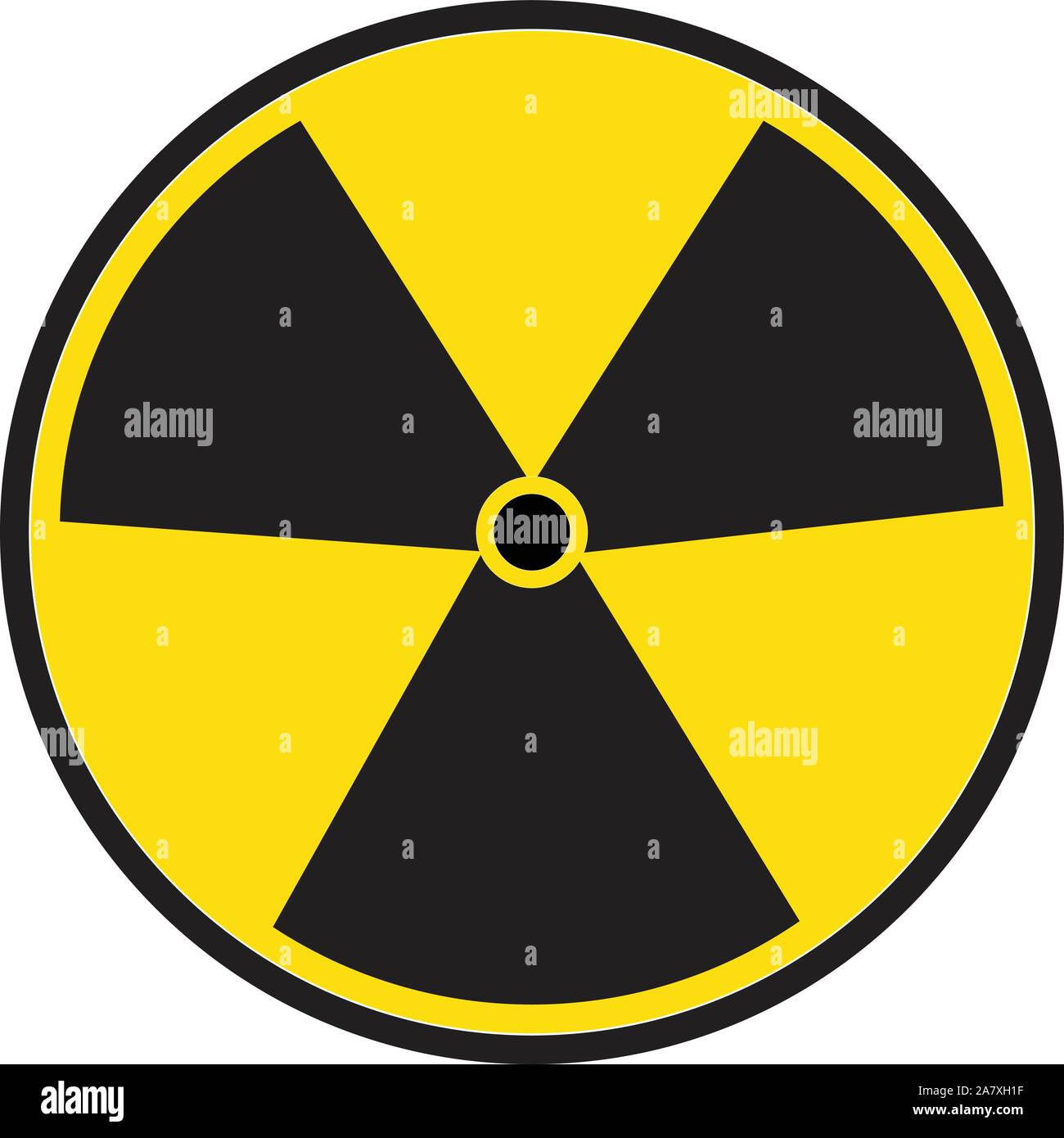 radiation symbol of activity on white background. radiation symbol ...