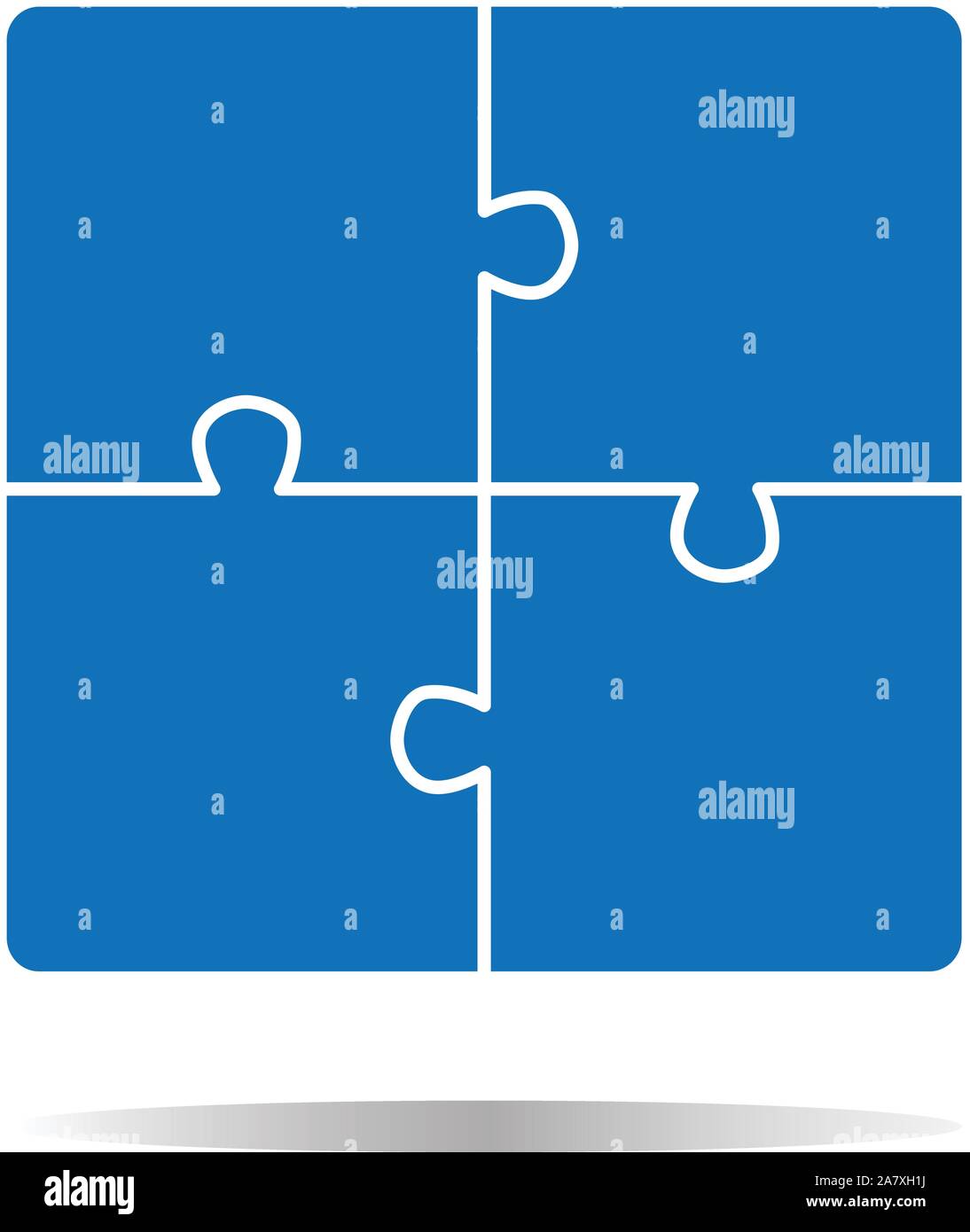 puzzle icon on white background. flat style. puzzle icon for your web ...