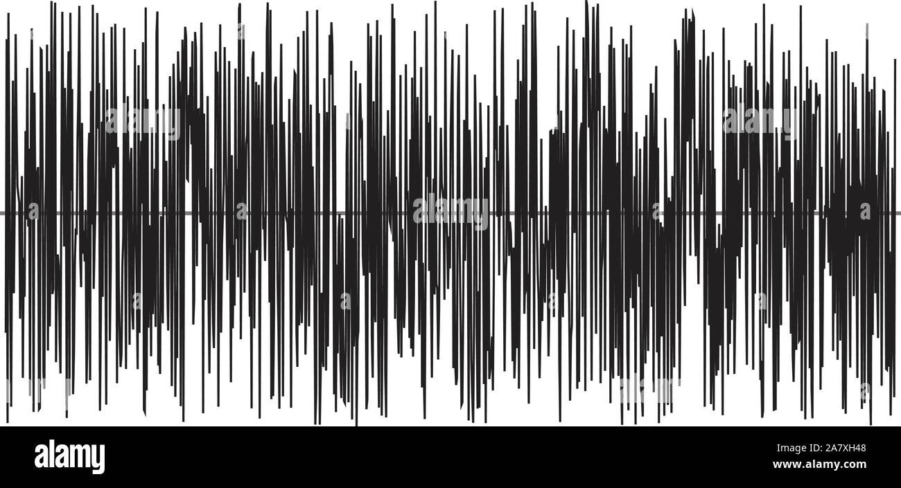sound wave on white background. flat style. sound wave icon for your ...