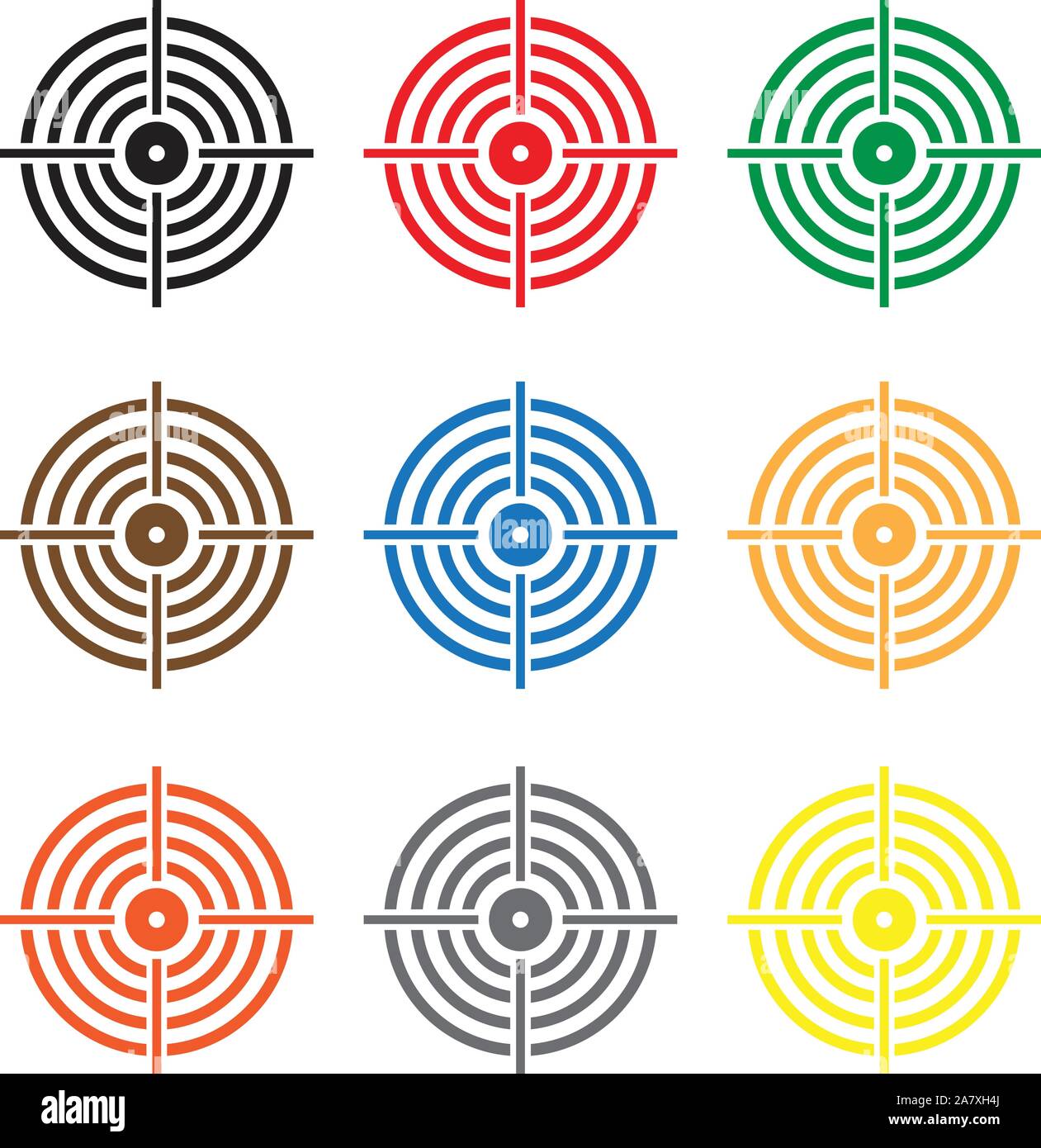 set target icon on white background. target sign. target icon for your ...