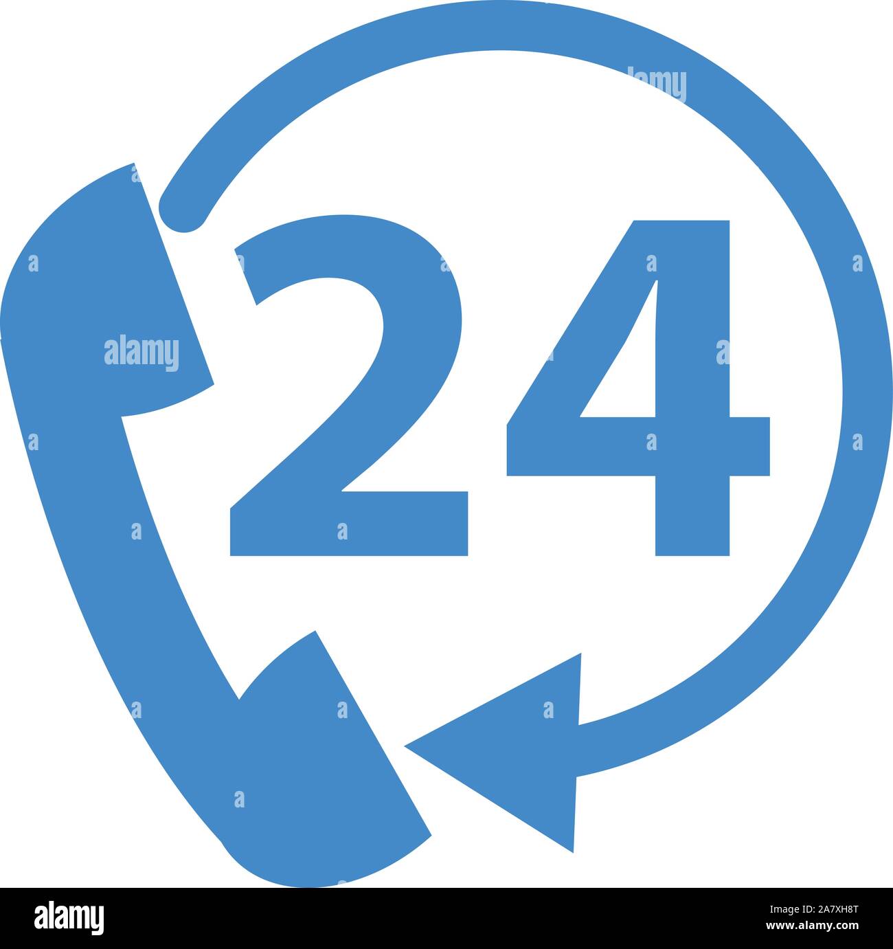 telephone support icon on white background. telephone support symbol ...