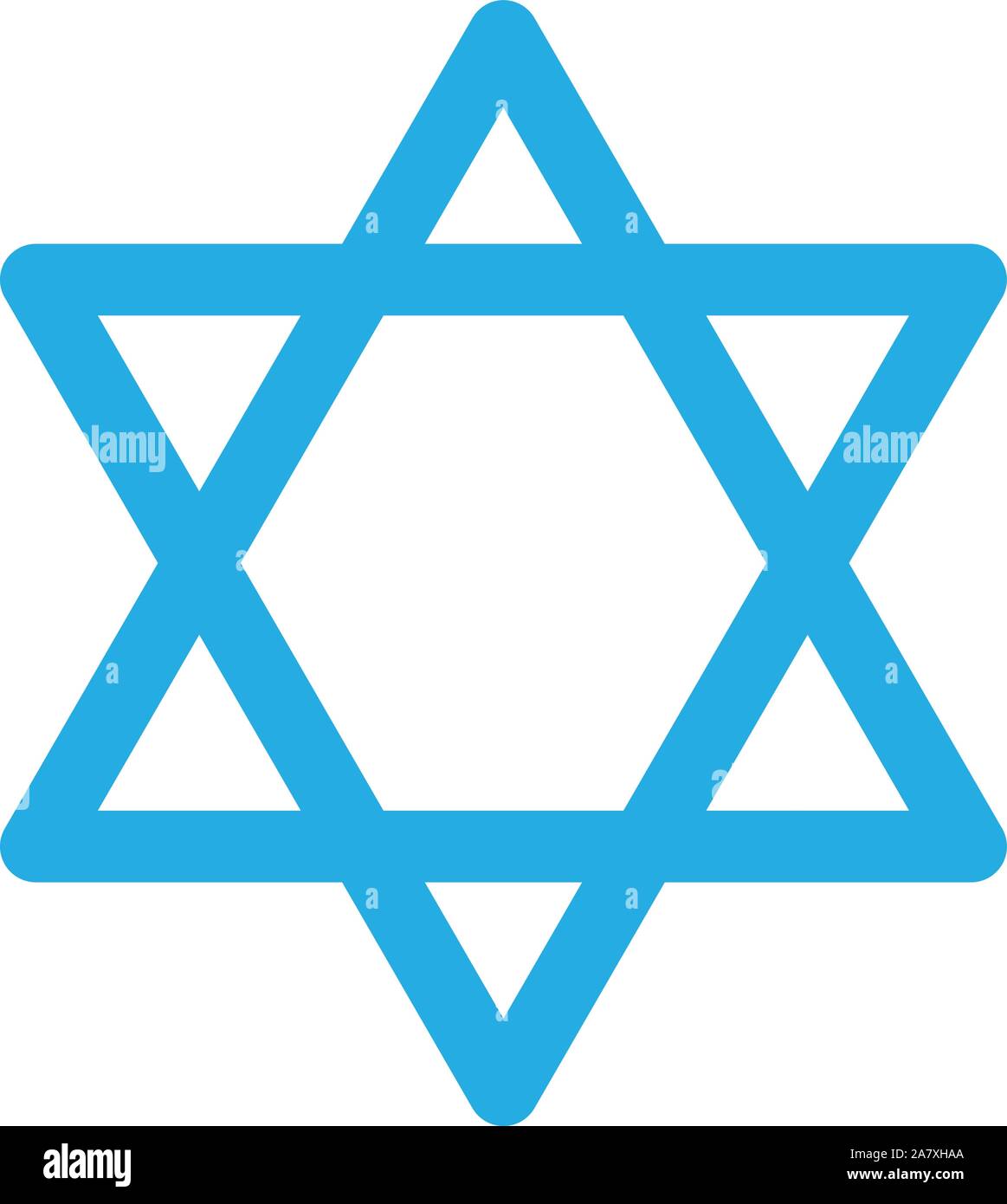 Star of David Icon on white background. Star of David sign. flat style ...