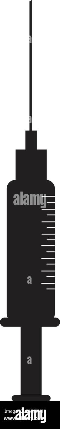 syringe icon on white background. syringe symbol. flat style. syringe ...