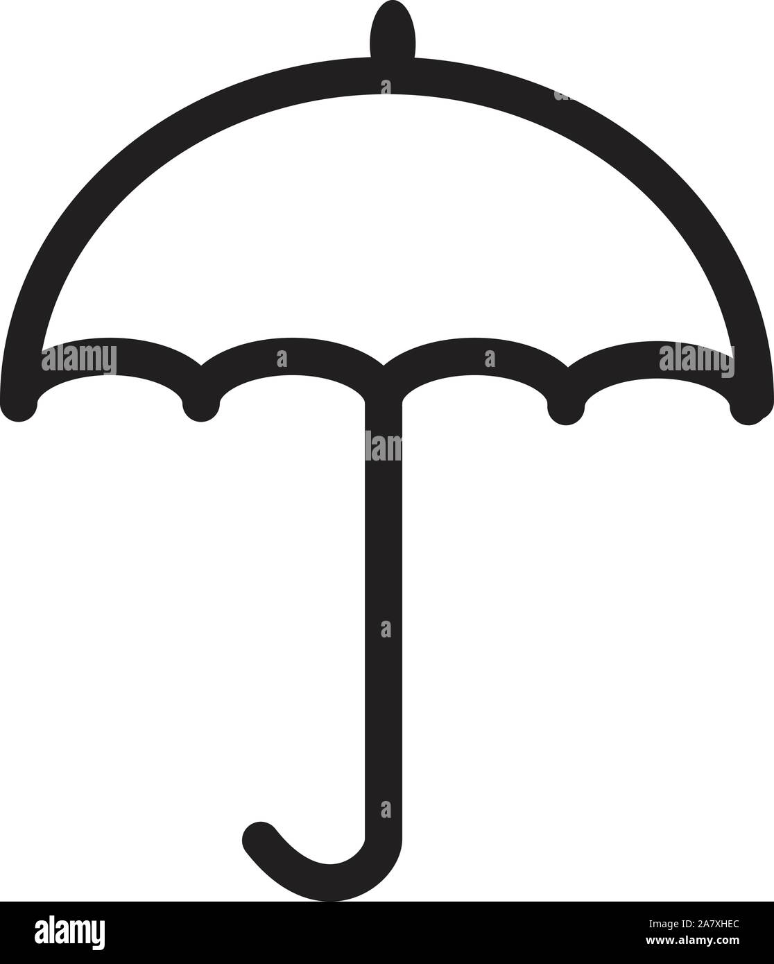 umbrella icon on white background. umbrella sign. flat style Stock ...