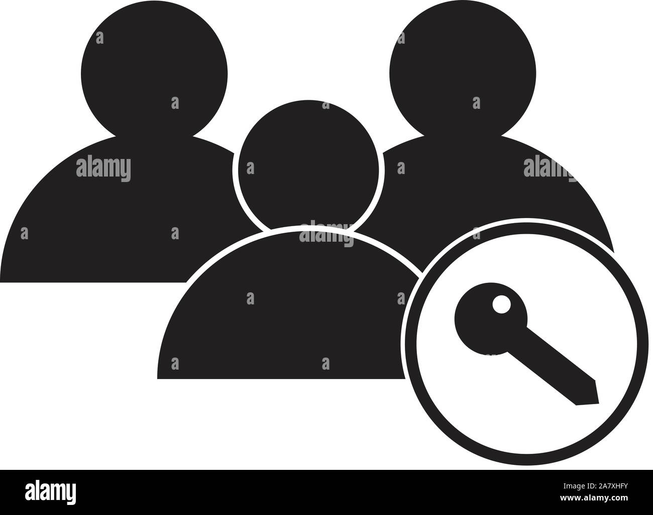 user access icon on white background. flat style. user access icon for ...