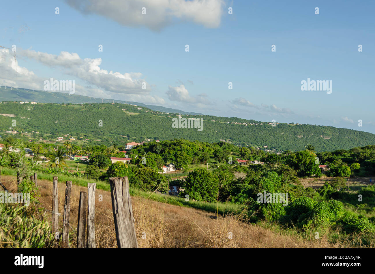 Landscape On A Bright Day Stock Photo - Alamy