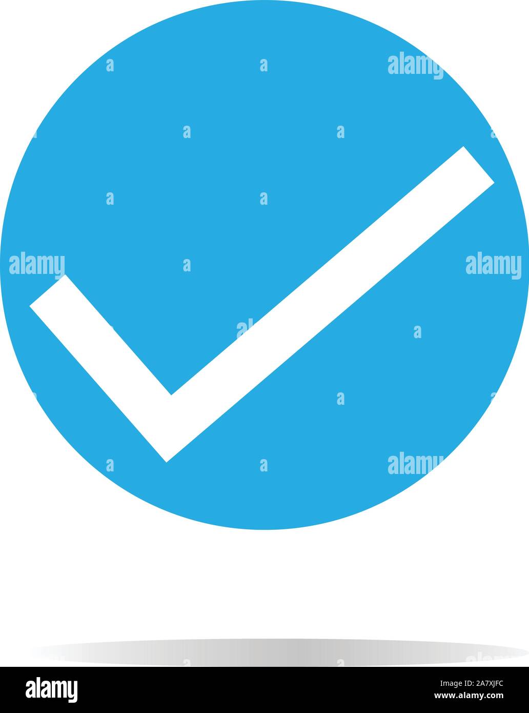 check mark icon on white background. flat style. check mark icon for ...