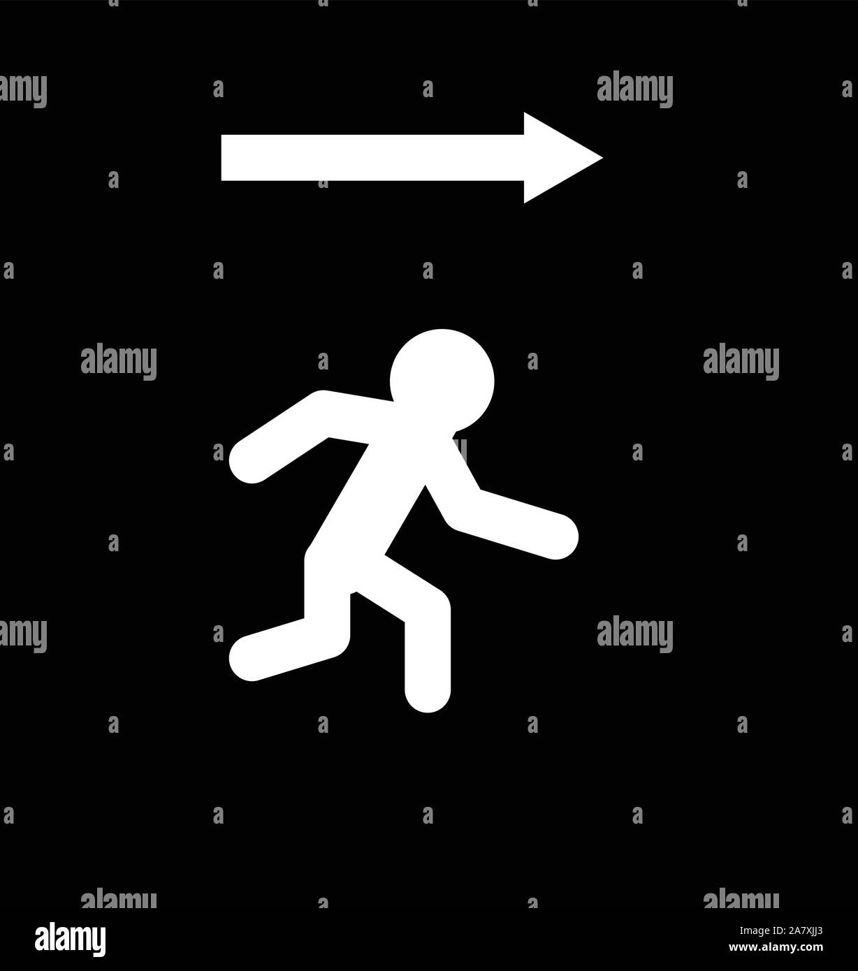 exit icon on white background. exit sign. flat style. exit icon for ...