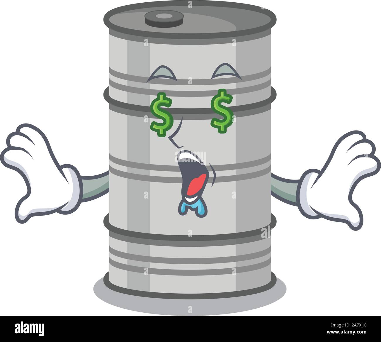 oil drum in money eye the cartoon shape Stock Vector Image & Art - Alamy