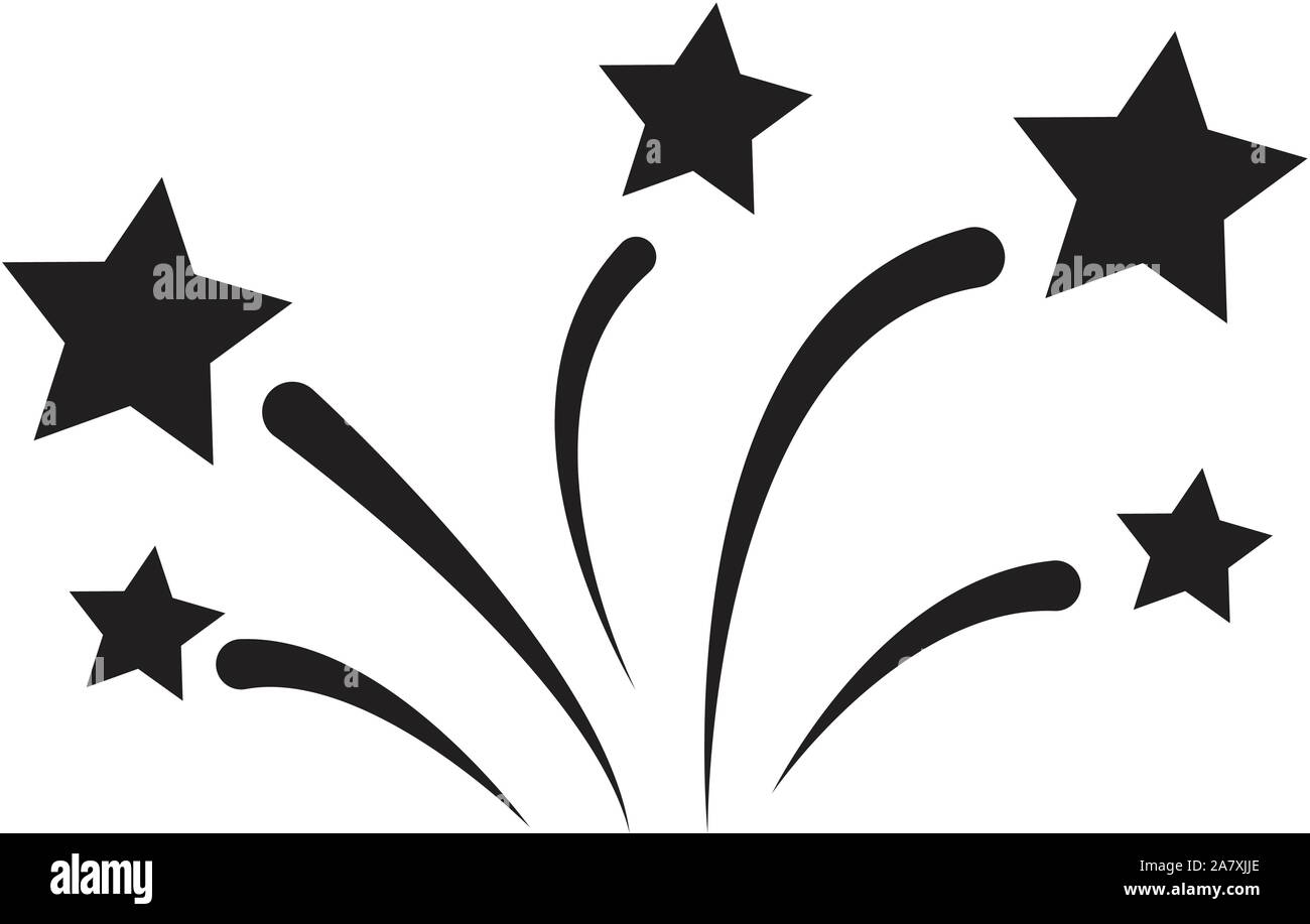 firework icon on white background. flat a firework icon. firework sign ...