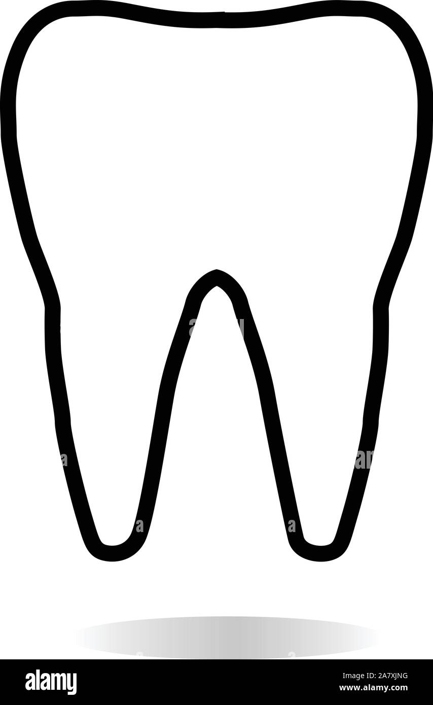 tooth icon on white background. tooth sign Stock Vector Image & Art - Alamy