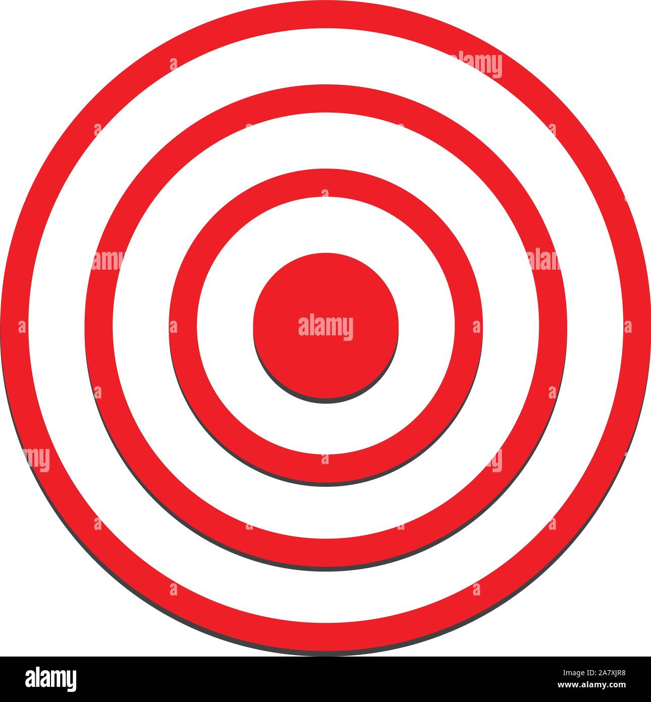 target icon on white background. target sign Stock Vector Image & Art ...