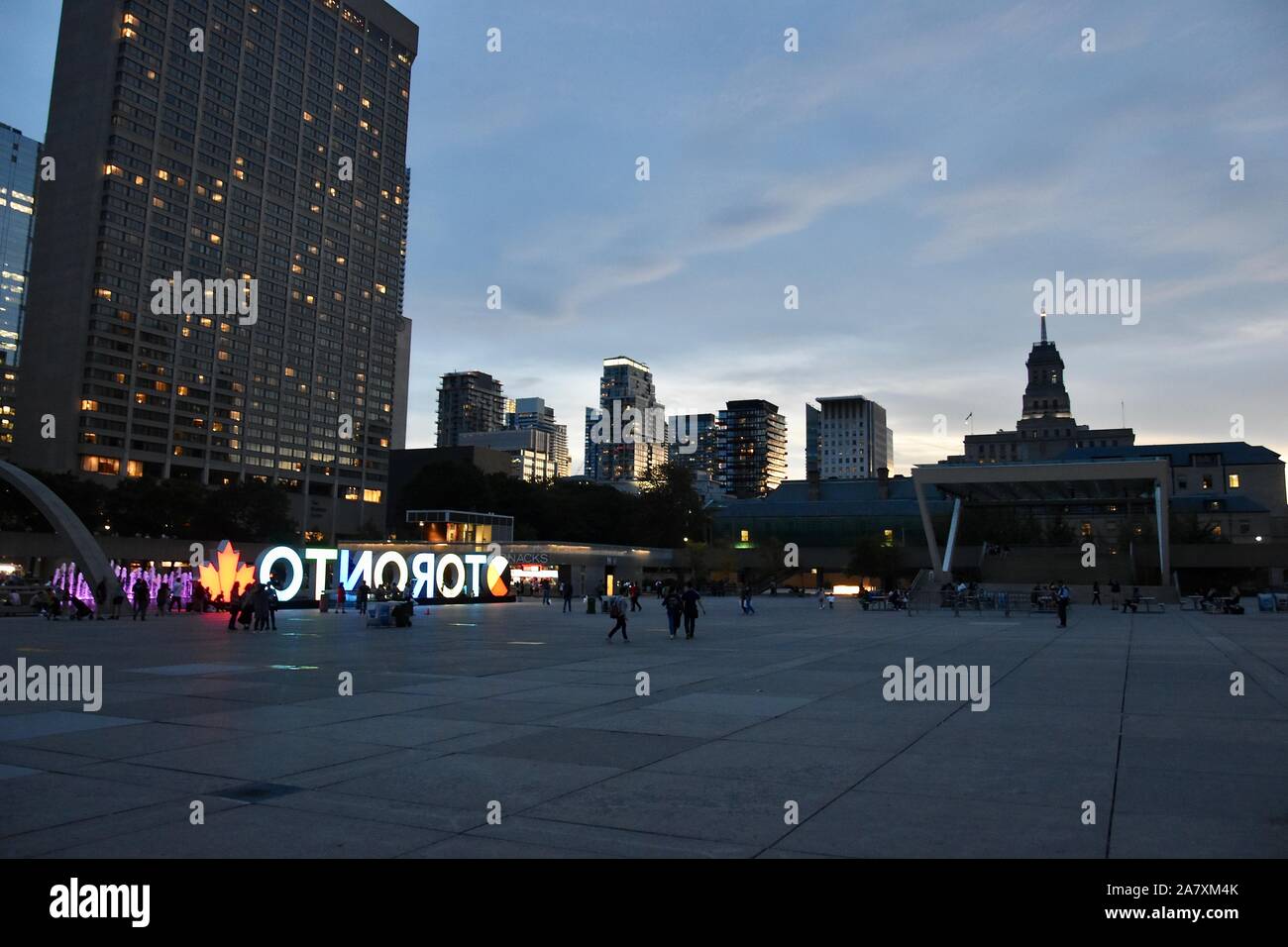 Iconic toronto sign city hall hi-res stock photography and images - Alamy