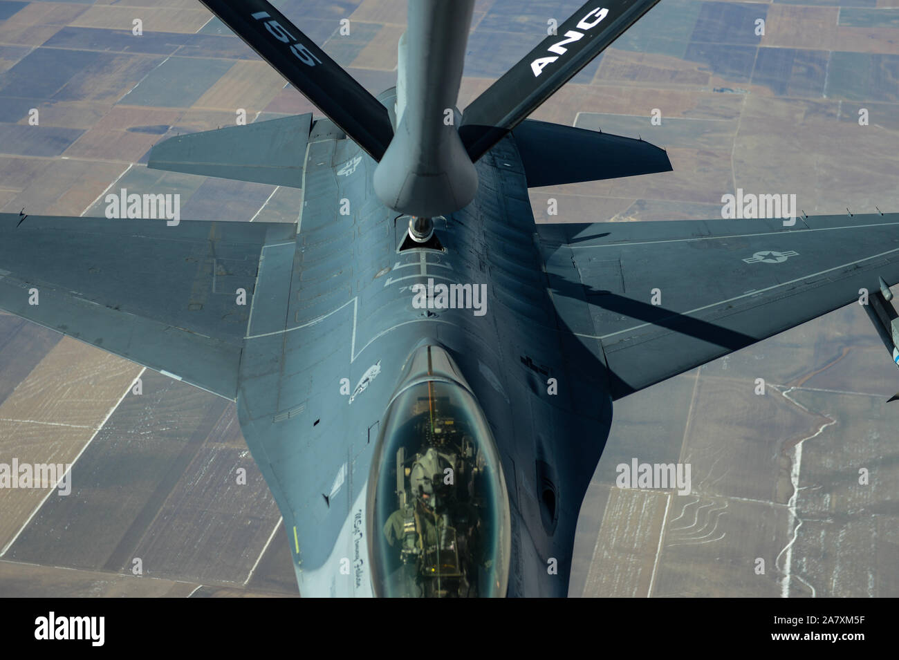 The U.S. Air Force F-16 Falcon from Colorado Air National Guard’s 140th ...