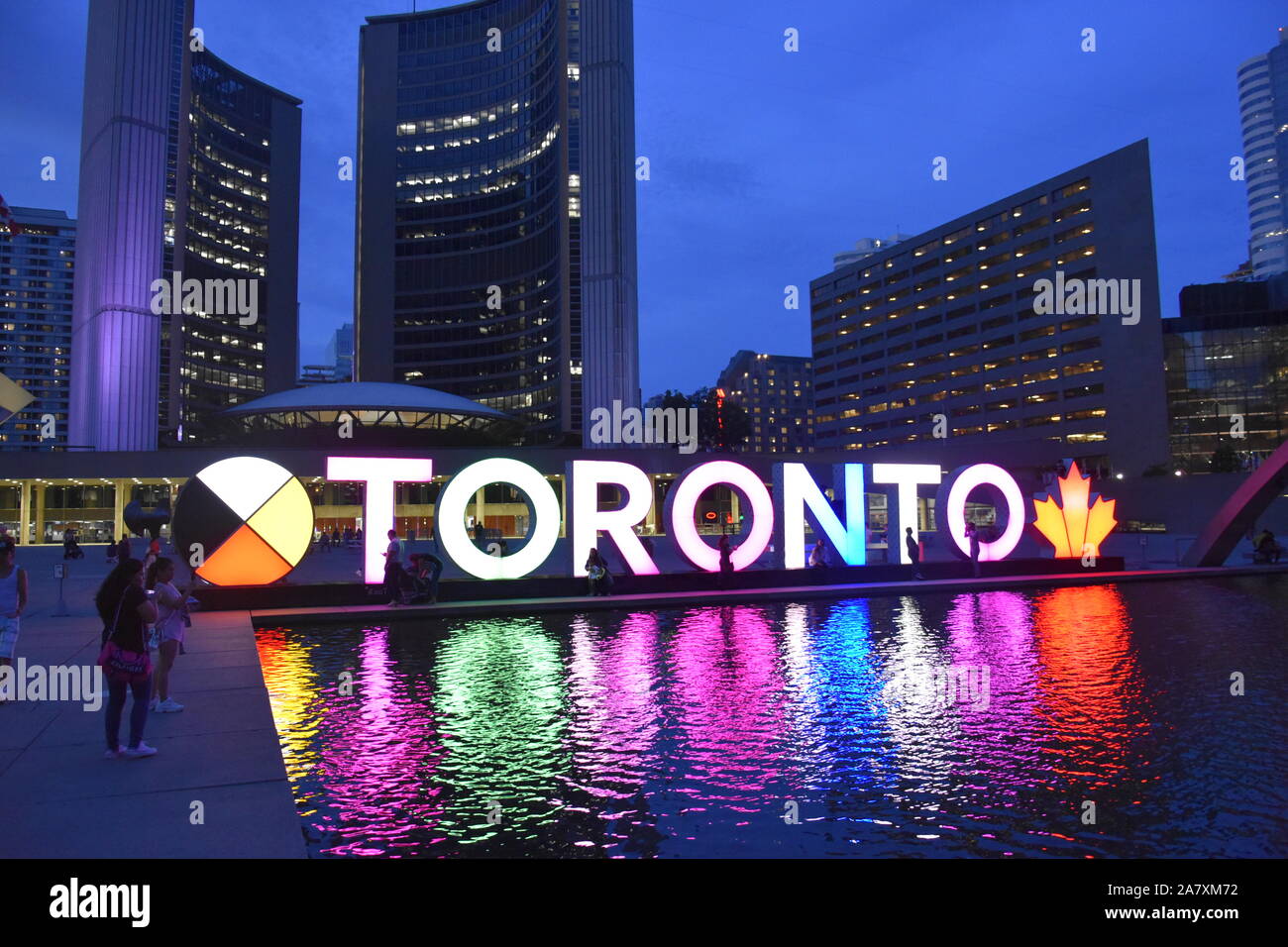 Iconic toronto sign city hall hi-res stock photography and images - Alamy