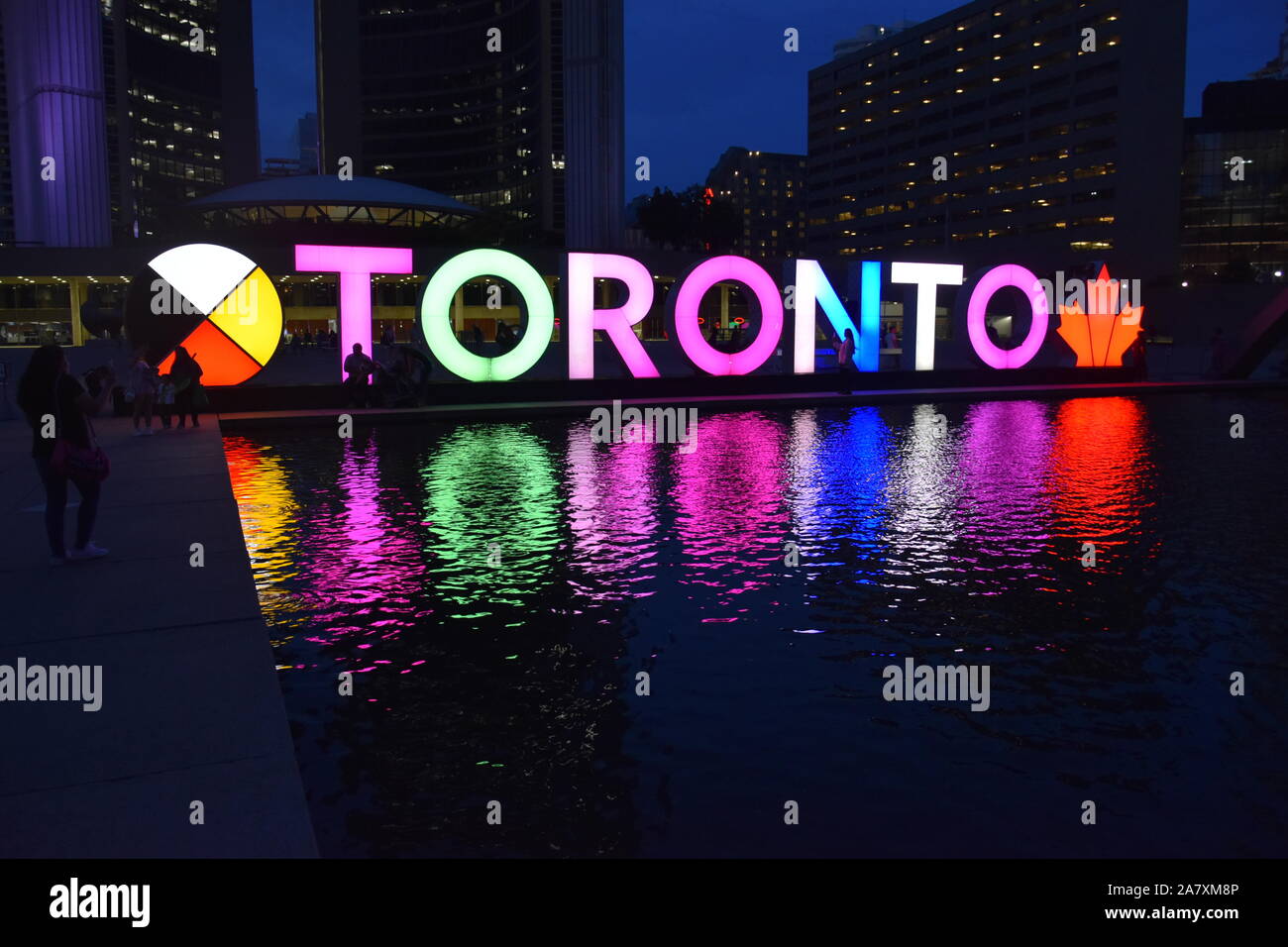 Iconic toronto sign city hall hi-res stock photography and images - Alamy
