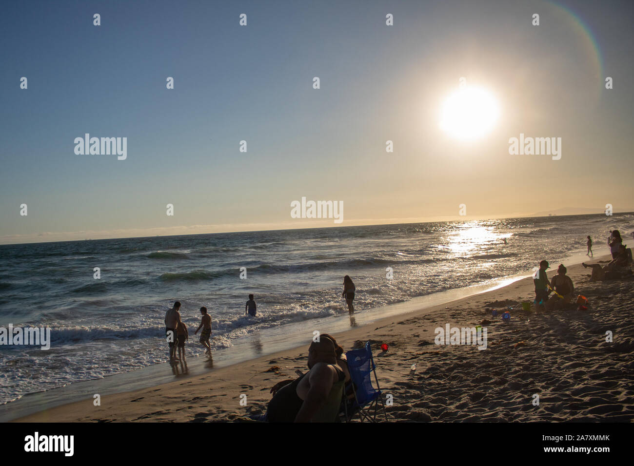 Sun going down Stock Photo - Alamy