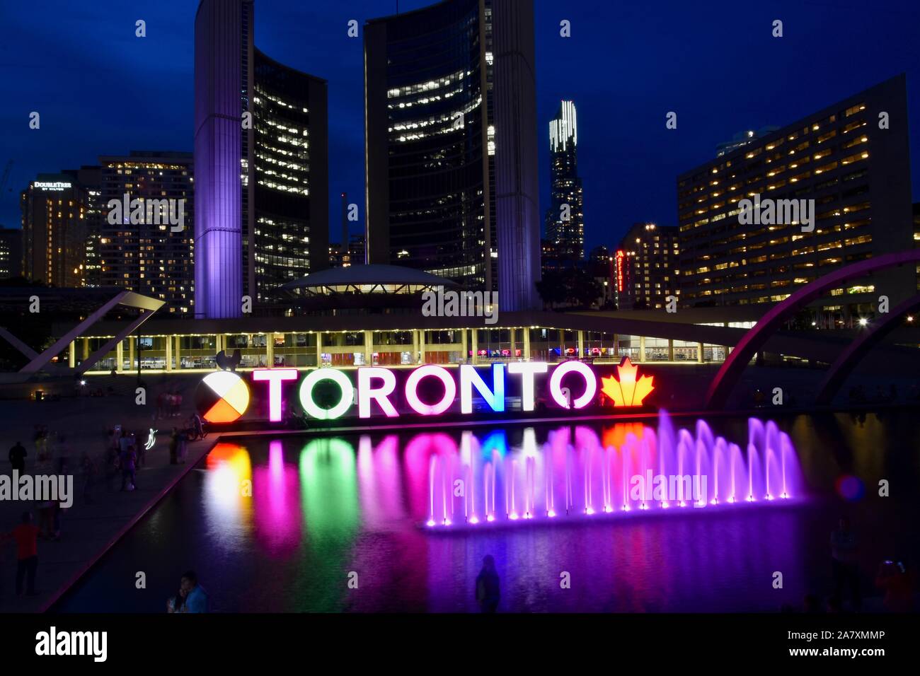 Iconic toronto sign city hall hi-res stock photography and images - Alamy