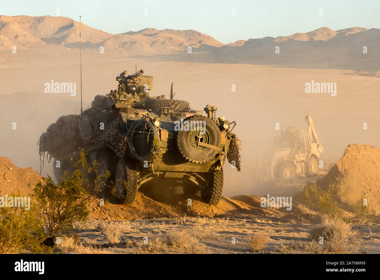 A M1126 Stryker, assigned to the 4th Squadron, 3rd Cavalry Regiment ...