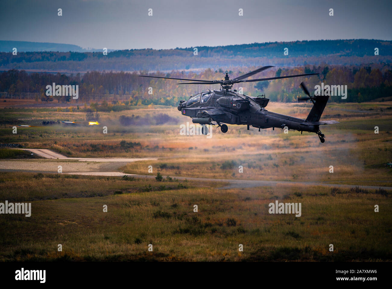 An AH-64 from Charlie Company, 1-3rd Attack Reconnaissance Battalion ...