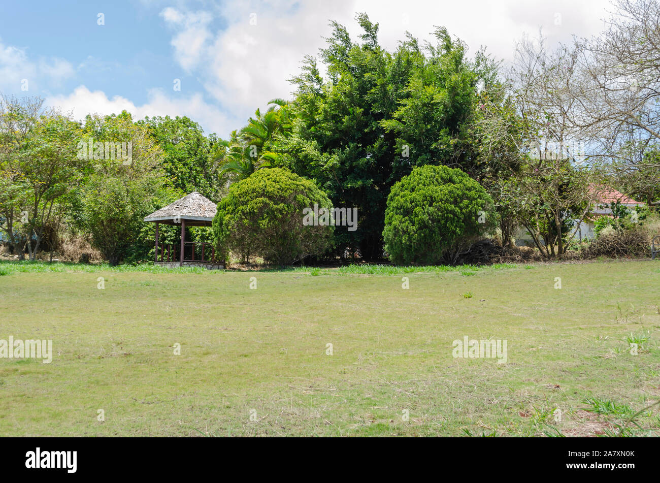 Gazebo Among Trees Stock Photo - Alamy