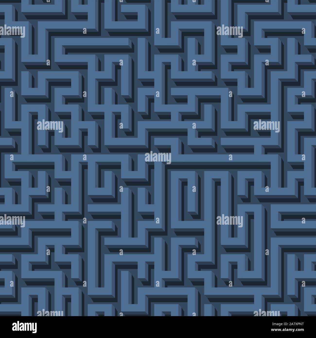 Maze seamless pattern with endless tiled labyrinth for fabric or ...