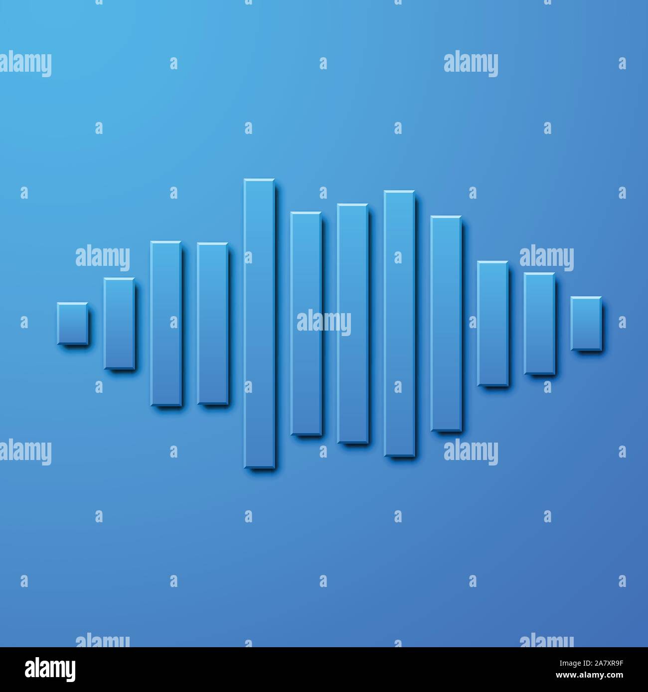 Silhouette of sound waveform with shadow Stock Vector Image & Art - Alamy