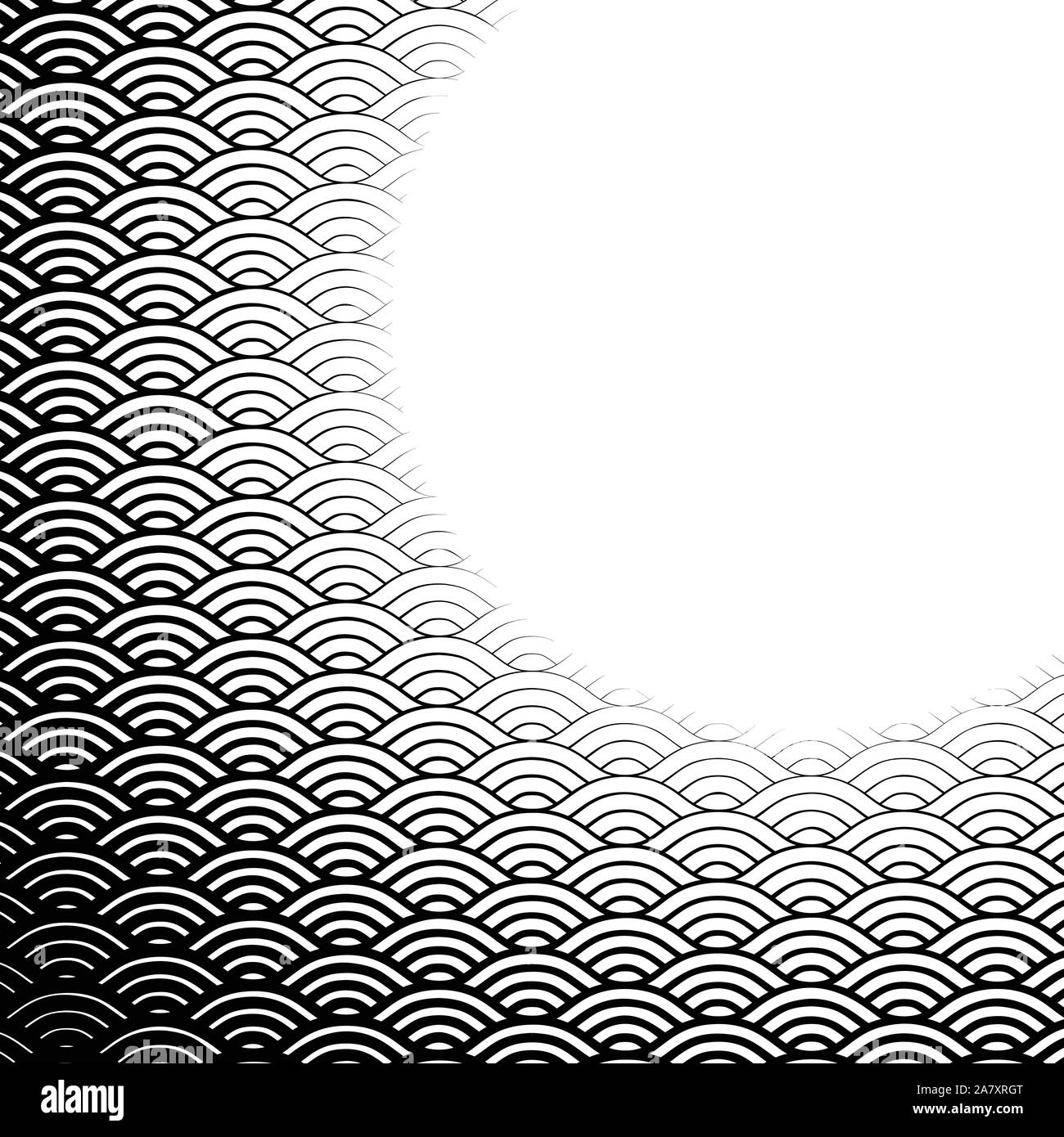 Background with abstract line waves pattern and thickness gradient ...