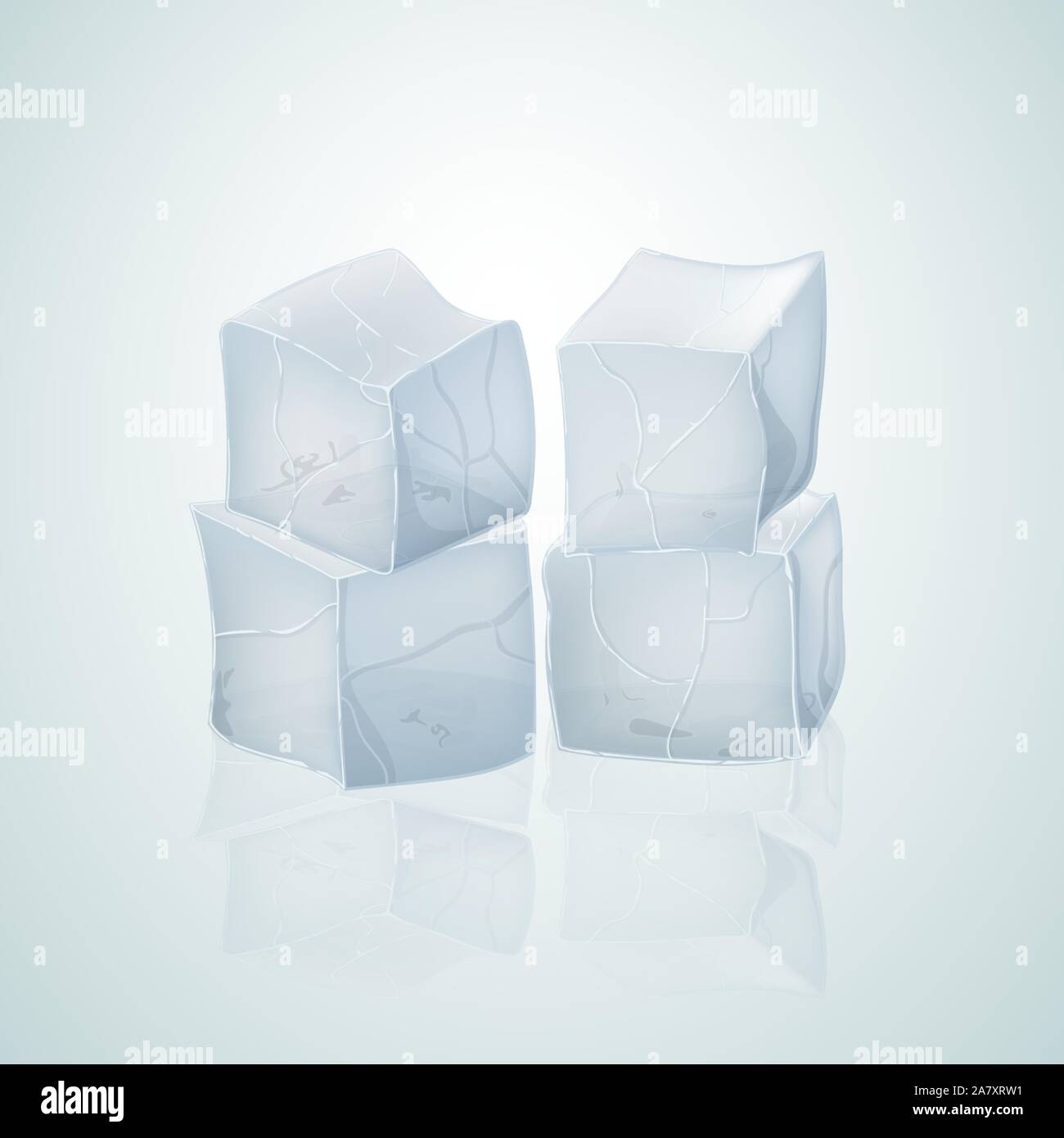 Ice cubes icon Stock Vector Images - Alamy