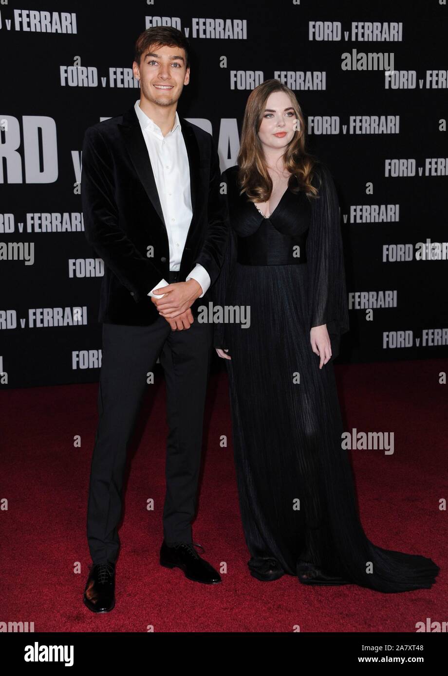 Los Angeles, CA. 4th Nov, 2019. George Russell, Maisy Kay at arrivals ...