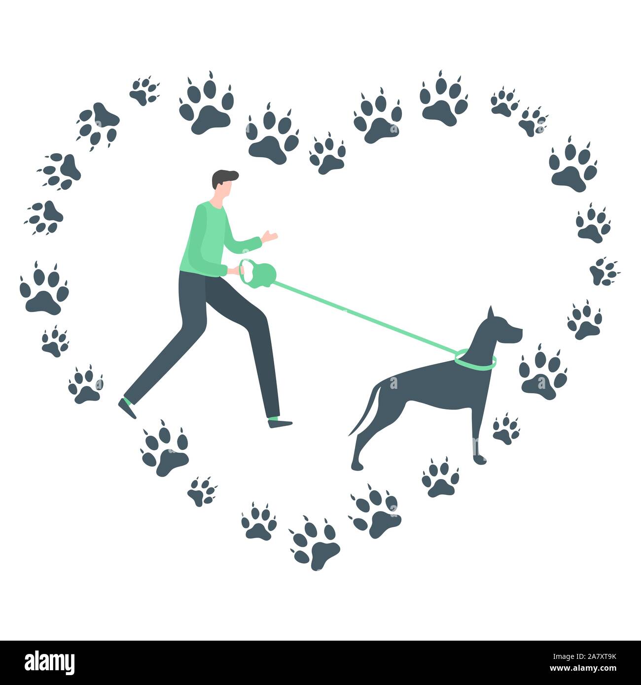 Walker on trail Stock Vector Images - Alamy