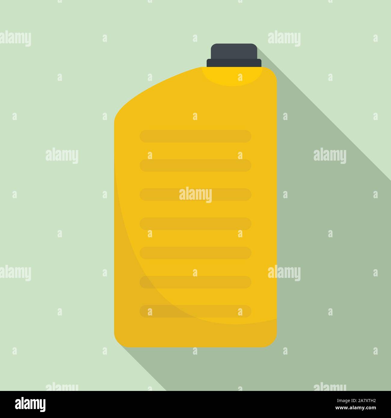 Yellow canister icon. Flat illustration of yellow canister vector icon ...
