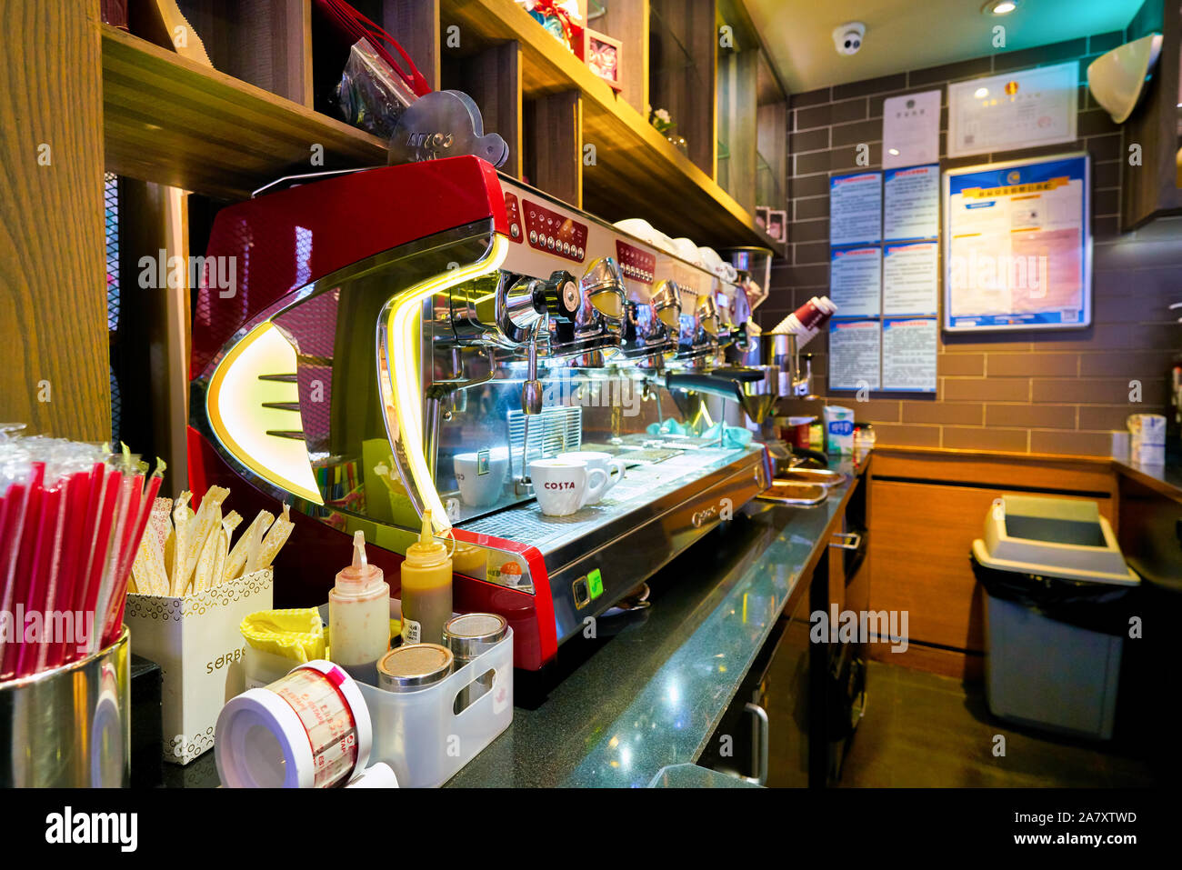 Interior of a costa coffee shop hi-res stock photography and images - Alamy
