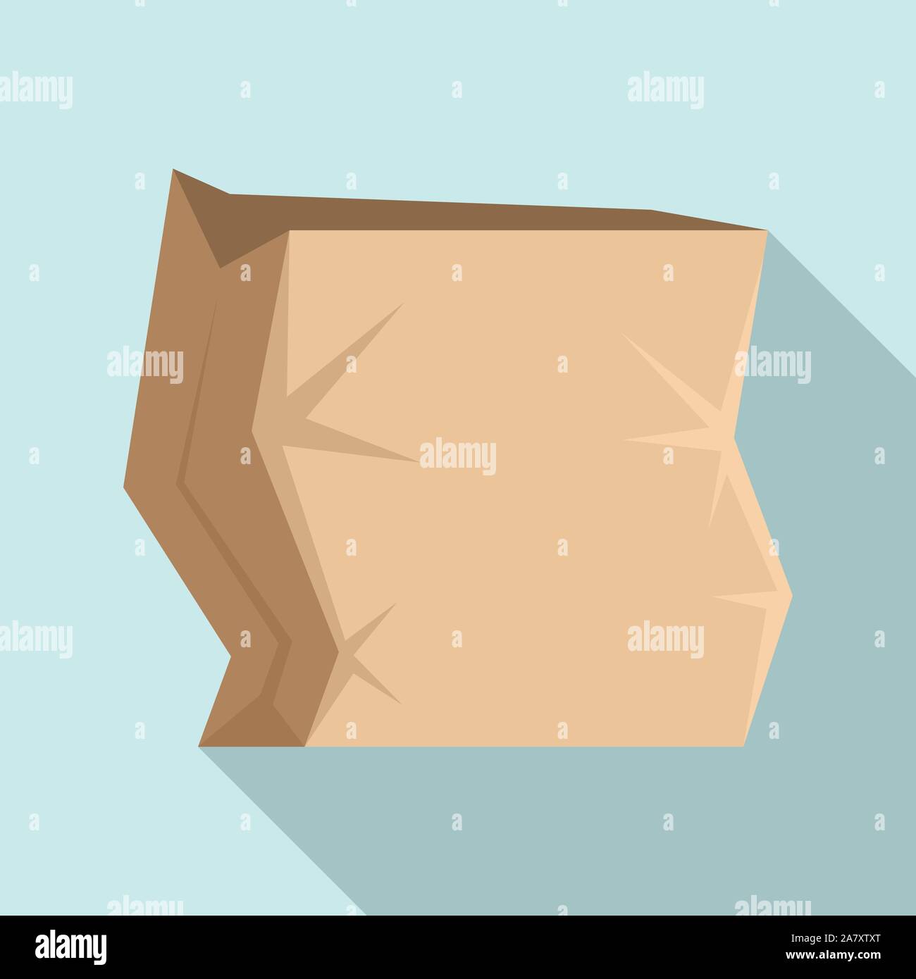 Paper package icon. Flat illustration of paper package vector icon for ...