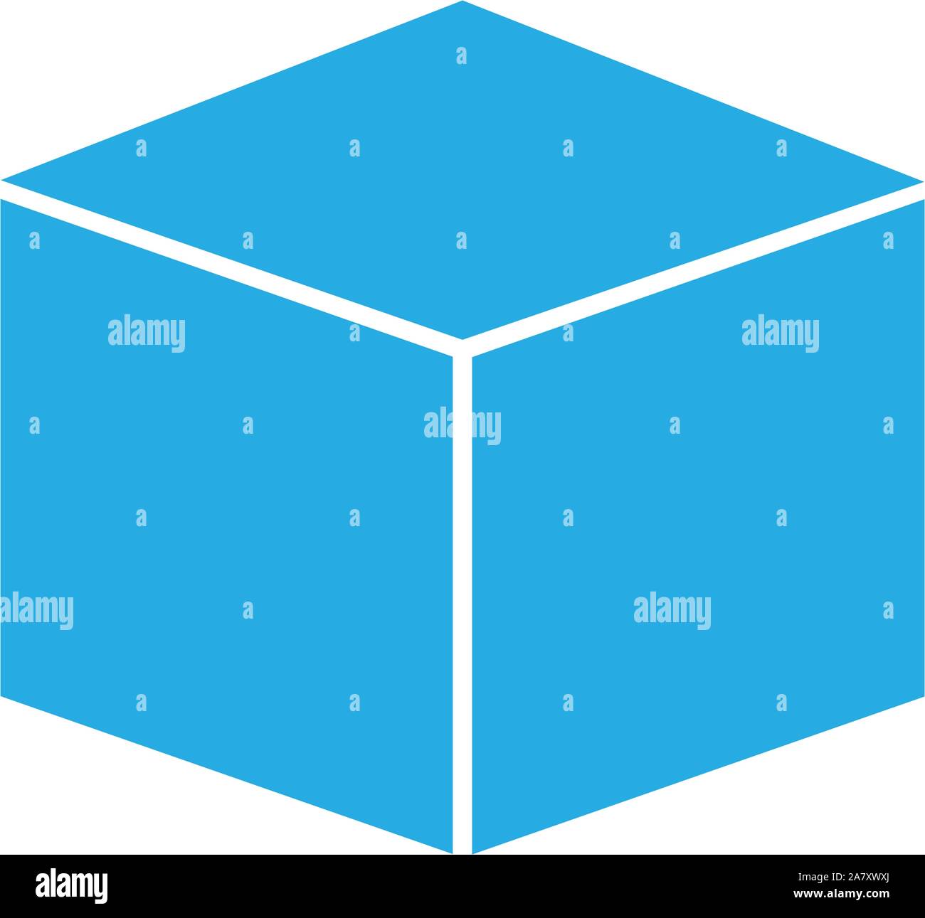 cube icon on white background. cube sign. flat style. cube icon for ...