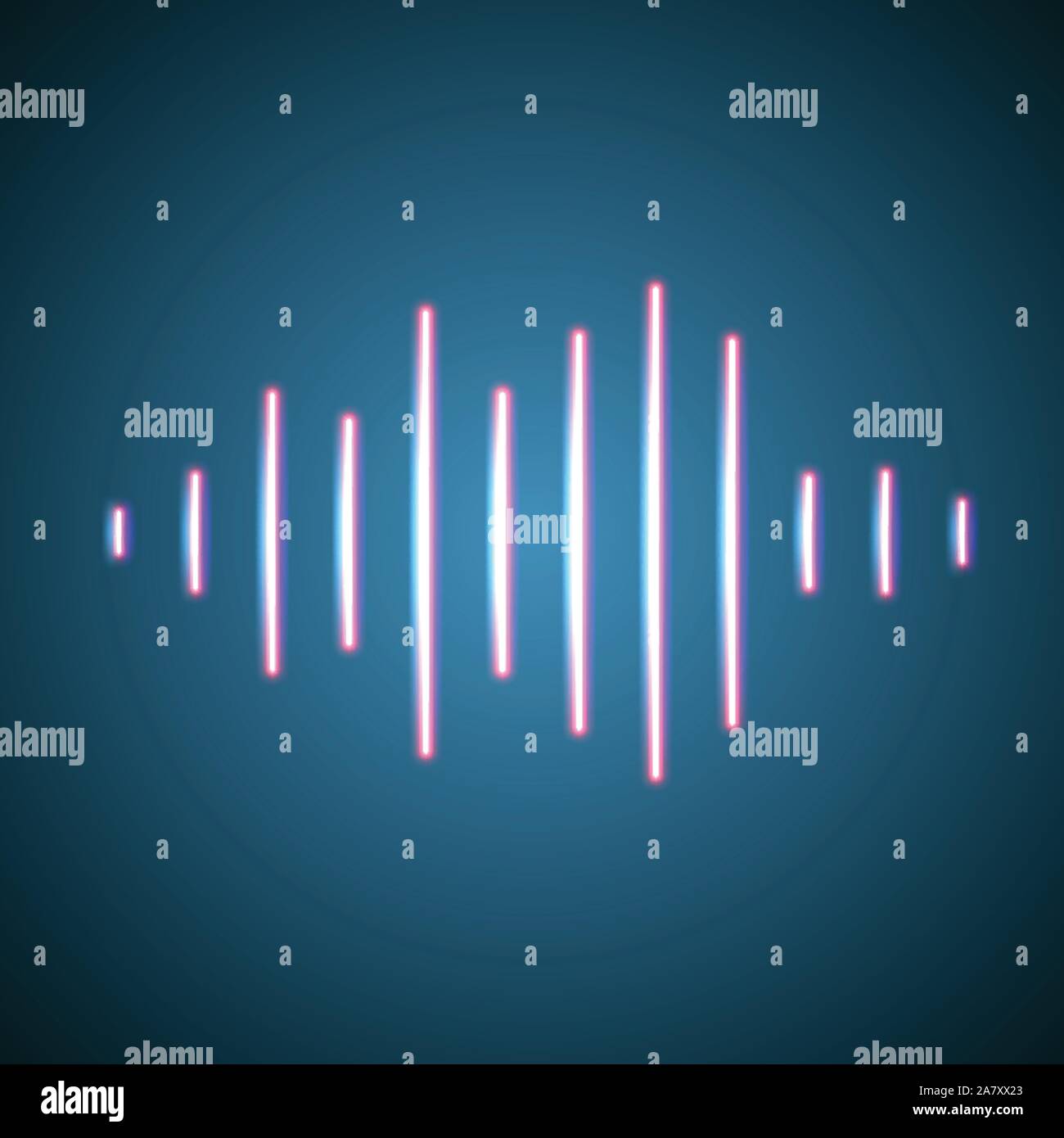 Nightlife styled glowing neon music wave Stock Vector Image & Art - Alamy