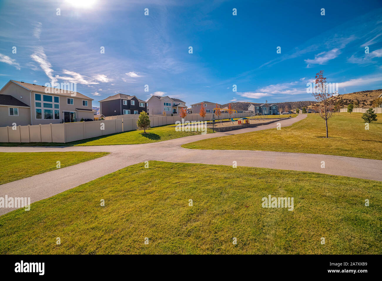 Two walkways hi-res stock photography and images - Alamy