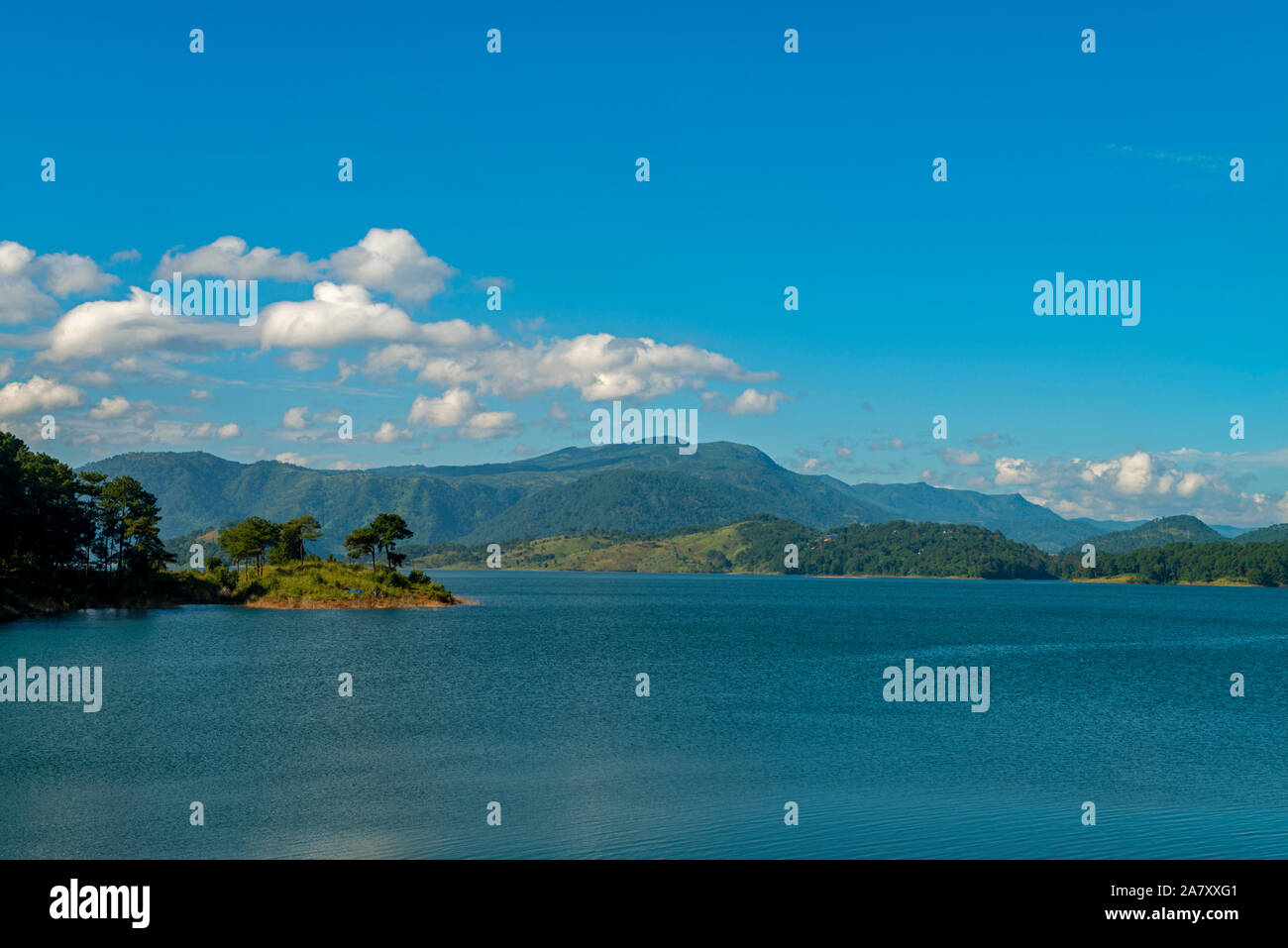 Umiam Lake is a reservoir in the hills, Beautiful Bridge over stream ...
